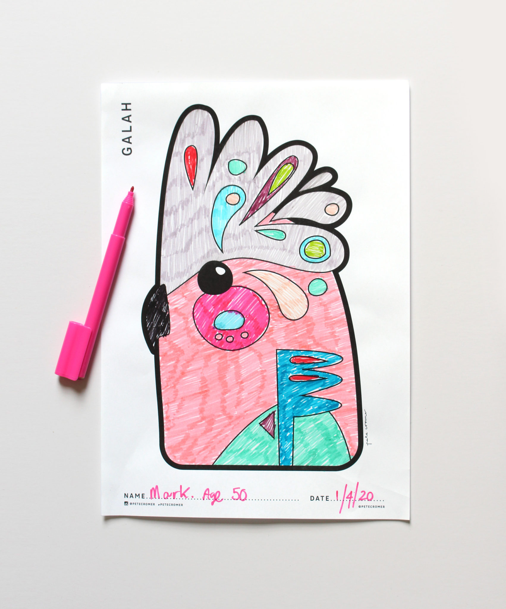 Colour Me In Printables - Pete Cromer