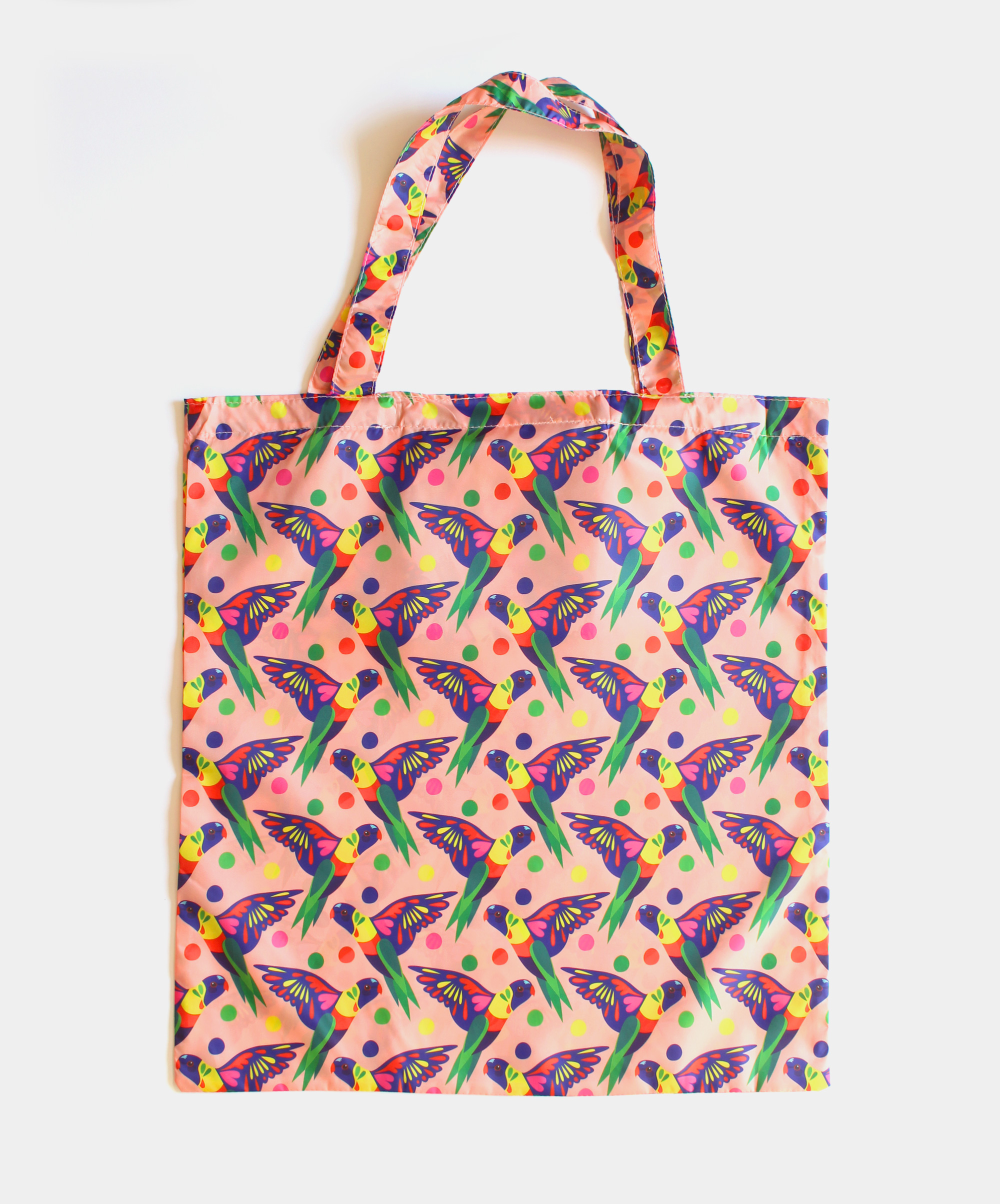 Rainbow Lorikeet Fold Up Shopping Bag - Pete Cromer